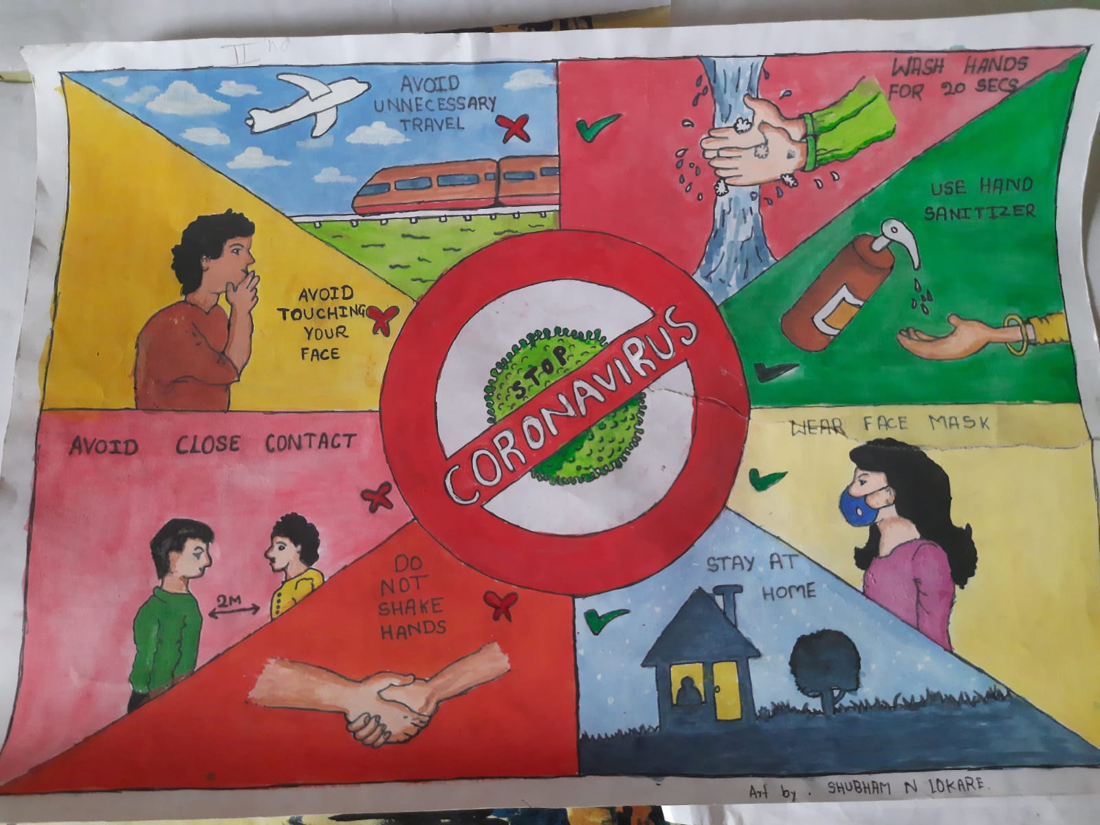 Poster Drawings by high school students “